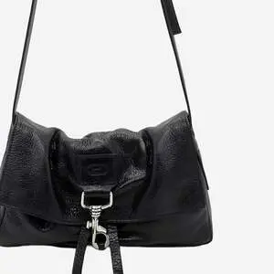 RADICA STUDIO Hammered Nappa Leather Bag - Black