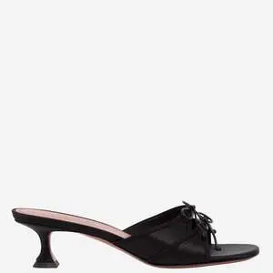 Amina Muaddi Bow Detailing Mules Clogs For Women