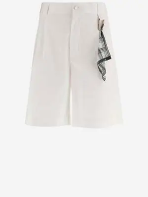 DARKPARK Cotton Regular Fit Shorts - White