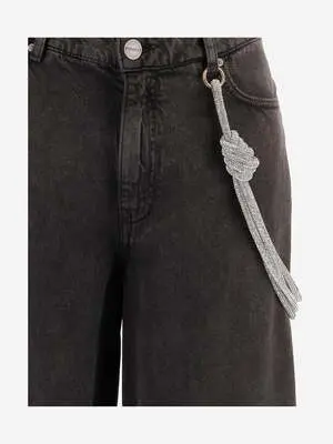 Pinko Lauryn Lyocell And Cotton Trousers - Black