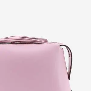 Pinko Leather Beauty Case With Logo - Pink