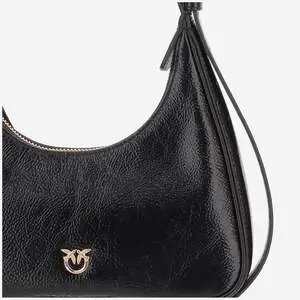Pinko Glossy Leather Hobo Bag