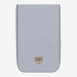 Pinko Leather Smartphone Case - Light Blue