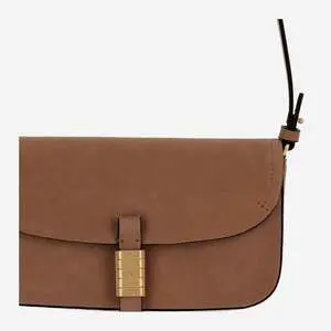 Pinko Saddle Leather Shoulder Bag - Brown