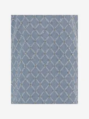 Pinko Amorino Rhinestone Cotton Dress - Light Blue