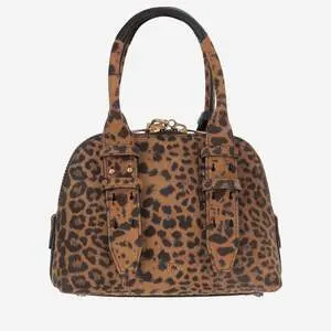Pinko Mini Escape Suede Handbag - Red