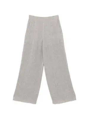 Emporio Armani Linen Wide Leg Trousers