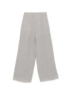 Emporio Armani Linen Wide Leg Trousers