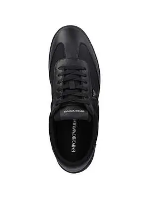 Emporio Armani Leather Low Top Sneakers