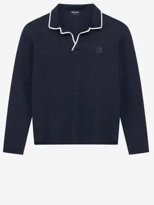 Giorgio Armani Linen And Silk Polo Shirt