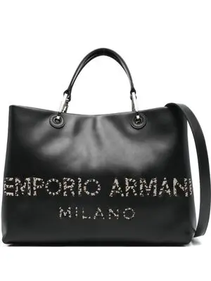 Emporio Armani Medium Shopper Bag - Black