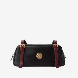 Versace Emblème Nappa Bowling Bag - Black