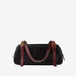 Versace Emblème Nappa Bowling Bag - Black