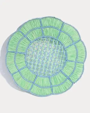 Lilly Pulitzer® Woven Flower Chargers Set Of 4 - Mint