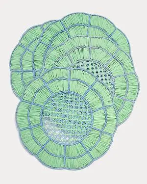 Lilly Pulitzer® Woven Flower Chargers Set Of 4
