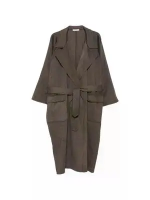 Alberta Ferretti Belted Coat - Brown