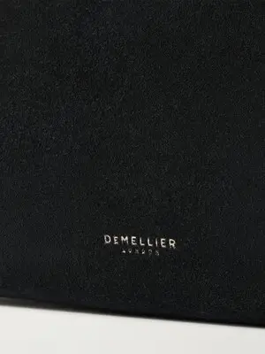 DEMELLIER Midi New York Leather-trimmed Suede Tote
