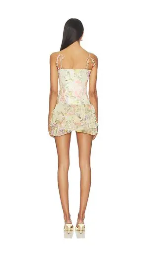 Amanda Uprichard Laureline Romper - Endive Multi