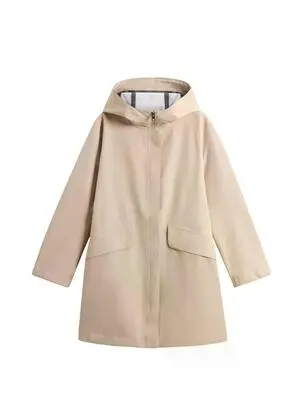 Woolrich Light Stretch Parka Coat - Neutrals