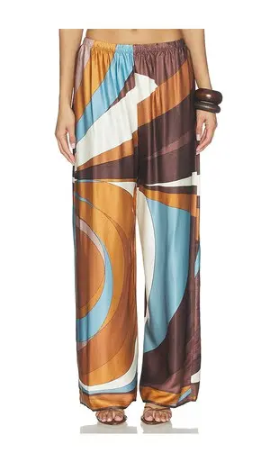Faithfull The Brand Jensen Wide Leg Pants - Notte