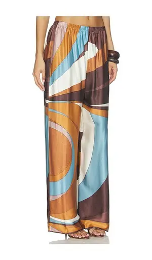Faithfull The Brand Jensen Wide Leg Pants - Notte