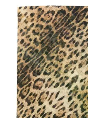 Roberto Cavalli Leopard-print Scarf
