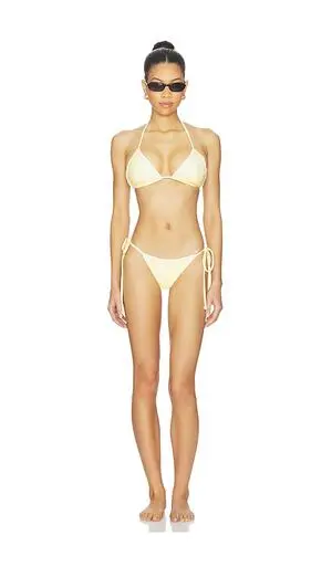 Frankies Bikinis Nick Terry Top - Lemon