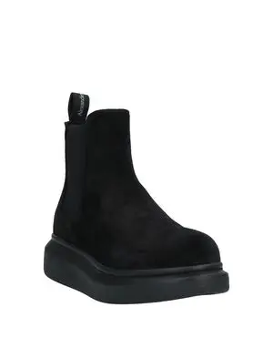 Alexander McQueen Leather Chelsea Boots With Suede Effect