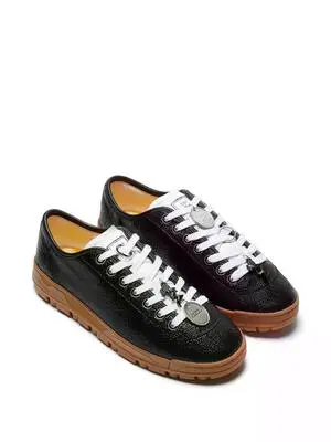 LILI CURIA Textured Lace-up Sneakers