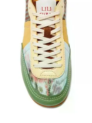 LILI CURIA Zola Patchwork Lace-up Sneakers