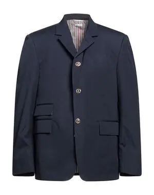 Thom Browne Blazer Size Polyester, Cotton - Navy