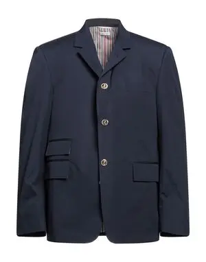 Thom Browne Blazer Size Polyester, Cotton - Navy