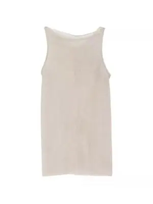 Rick Owens Raw-edge Ribbed-knit Top
