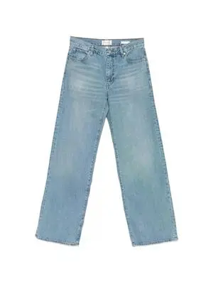 FRAME Off Duty Stroll Denim Straight Jeans - Blue