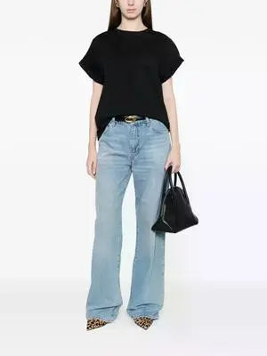 FRAME Off Duty Stroll Denim Straight Jeans - Blue