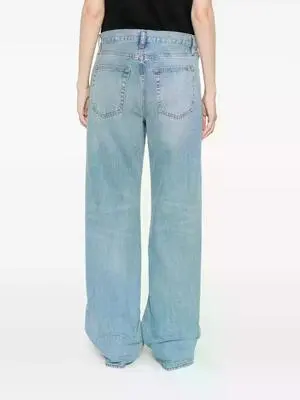 FRAME Off Duty Stroll Denim Straight Jeans - Blue