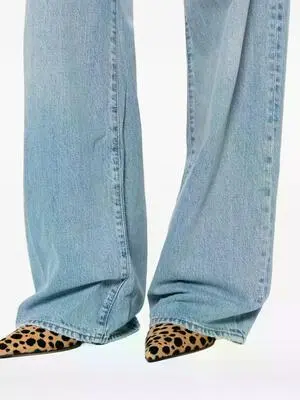 FRAME Off Duty Stroll Denim Straight Jeans - Blue