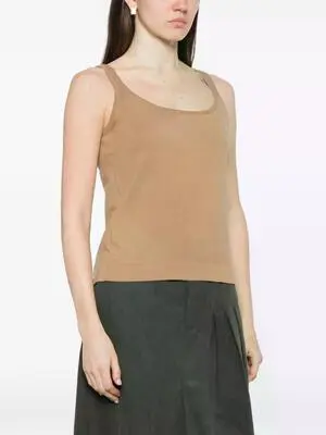 Max Mara Pumano Scoop-neck Tank Top - Neutrals