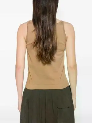 Max Mara Pumano Scoop-neck Tank Top - Neutrals