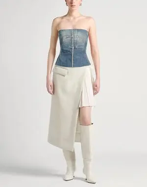 Rick Owens Denim Corset Top - Blue