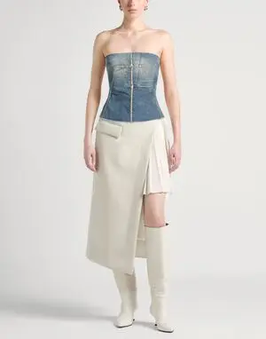 Rick Owens Denim Corset Top - Blue
