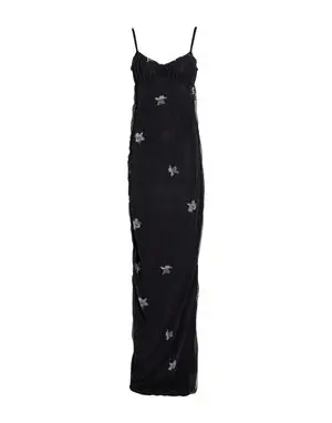 Pinko Maxi Dress In Polyamide And Elastane