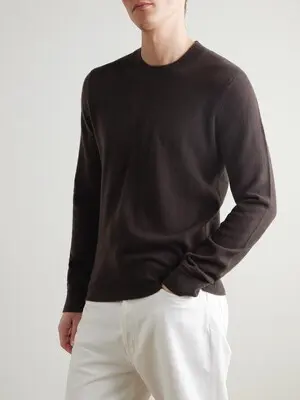 Mr P. Curtis Cashmere Sweater - Brown