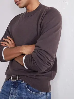 Mr P. Curtis Cashmere Sweater - Brown