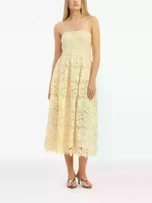 ROTATE BY BIRGER CHRISTENSEN Lace Midi Dress