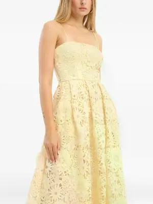 ROTATE BY BIRGER CHRISTENSEN Lace Midi Dress