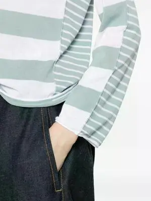 AROVESCIO Striped-pattern T-shirt