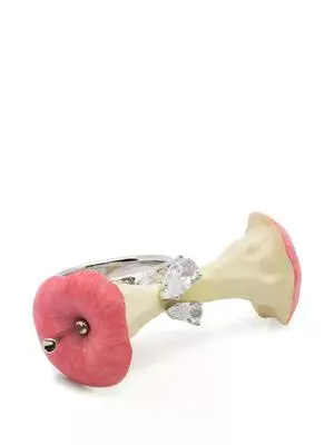 YVMIN Paradise/apple Core Spin Ring - Silver