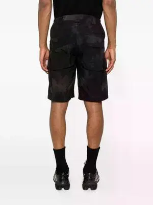 JG1 Tie-dye Cargo Shorts - Black