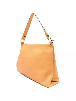CROMIA Leather Shoulder Bag With Chain Detail - Orange